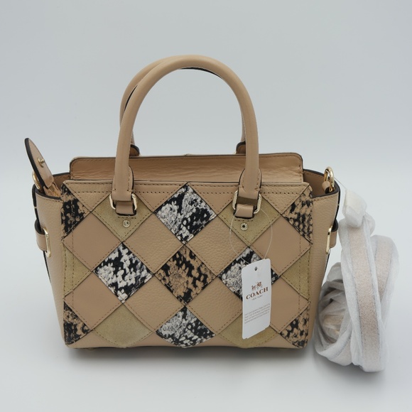 Coach | Bags | Coach Mini Blake Snake Embossed Patchwork Bag | Poshmark